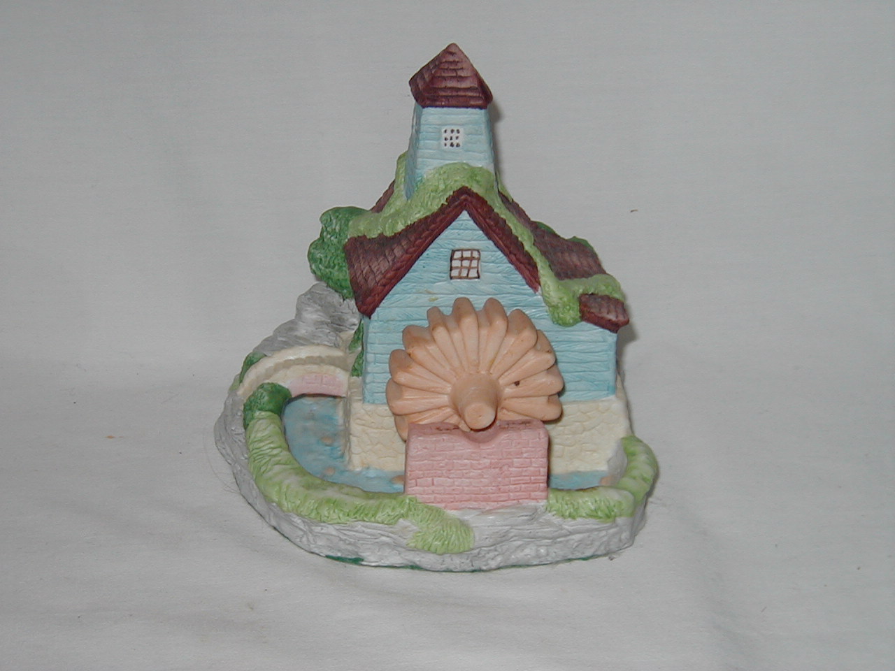 Water Wheel House in Blue